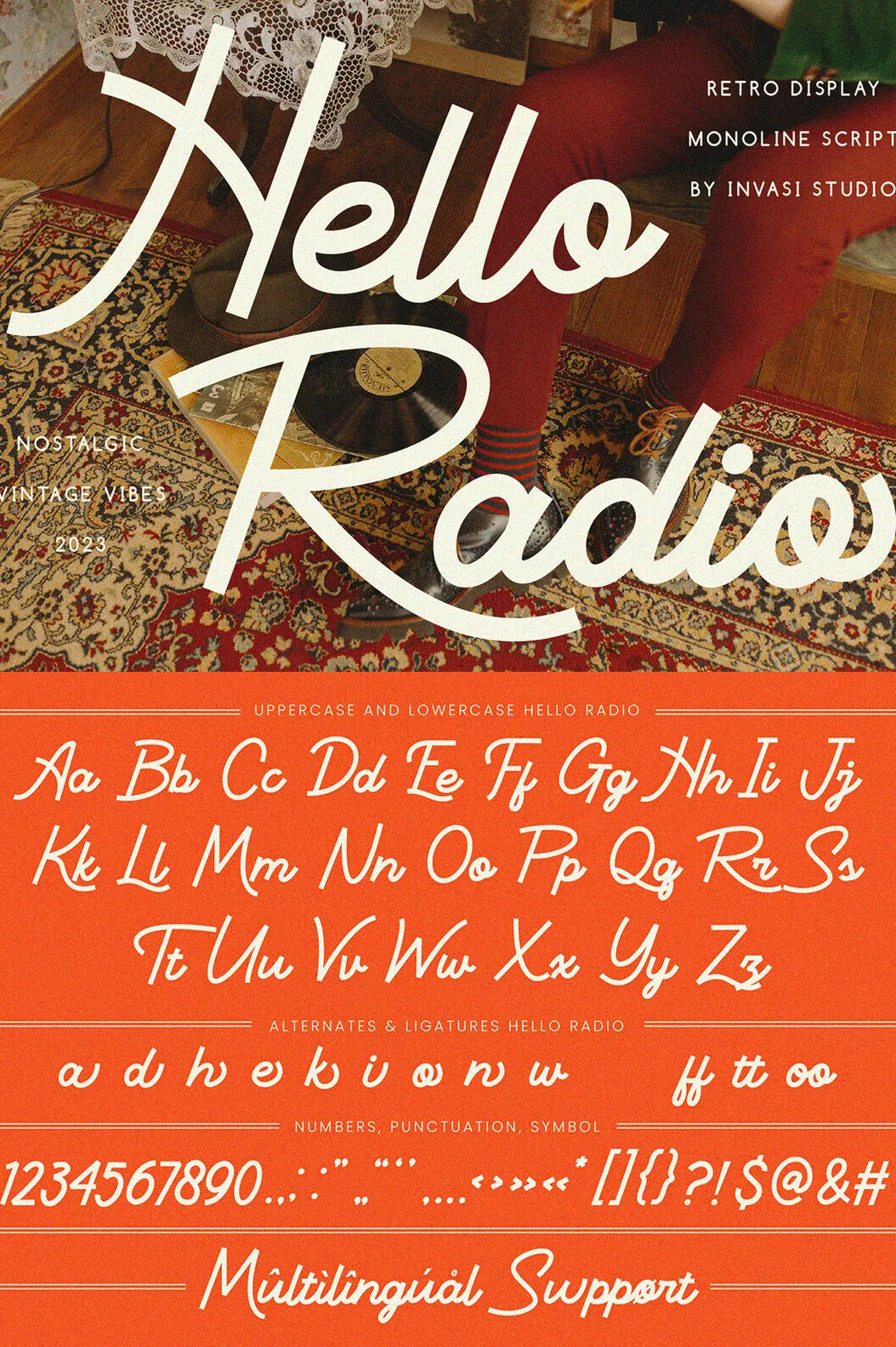 Hello Radio Font - Grafik Yeah!