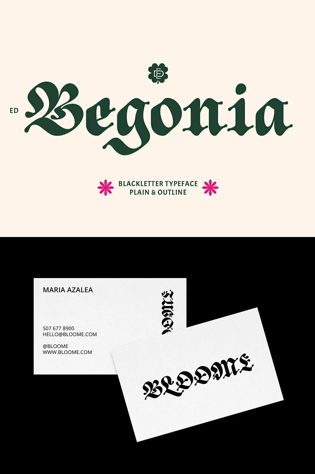 ED Begonia Font - Grafik Yeah!