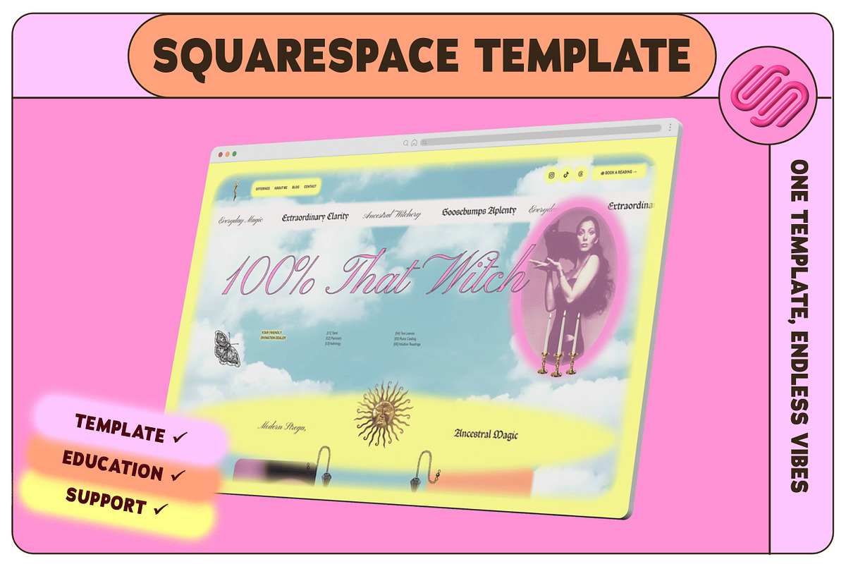 CHAMELEON Squarespace Template - Grafik Yeah!