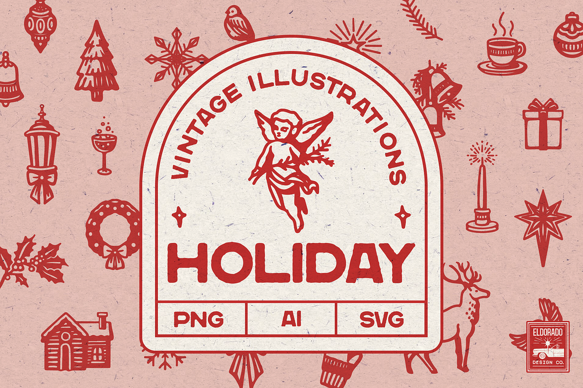 Vintage Holiday Christmas Graphics - Grafik Yeah!